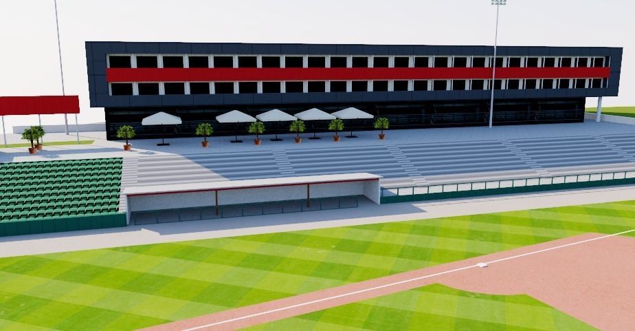 3D model Armin Wolf Arena - Germany Baseball VR / AR / low-poly | CGTrader