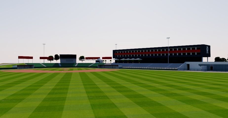3D model Armin Wolf Arena - Germany Baseball VR / AR / low-poly | CGTrader