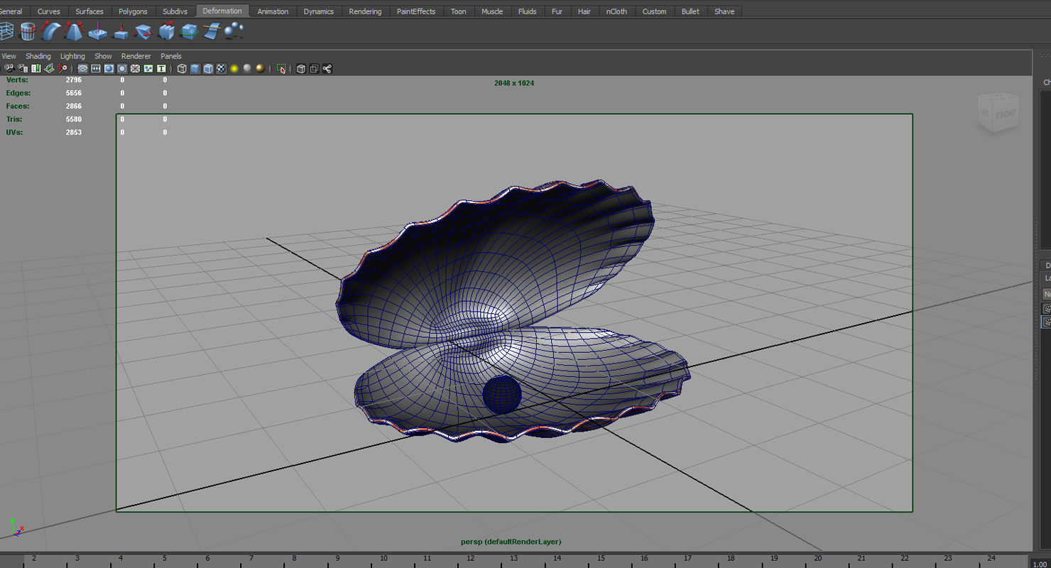 ocean pearl shell 3d model 3D model | CGTrader