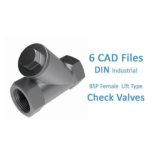 Lift Type Check Valves - BSP Threaded Ends - 3D model | CGTrader