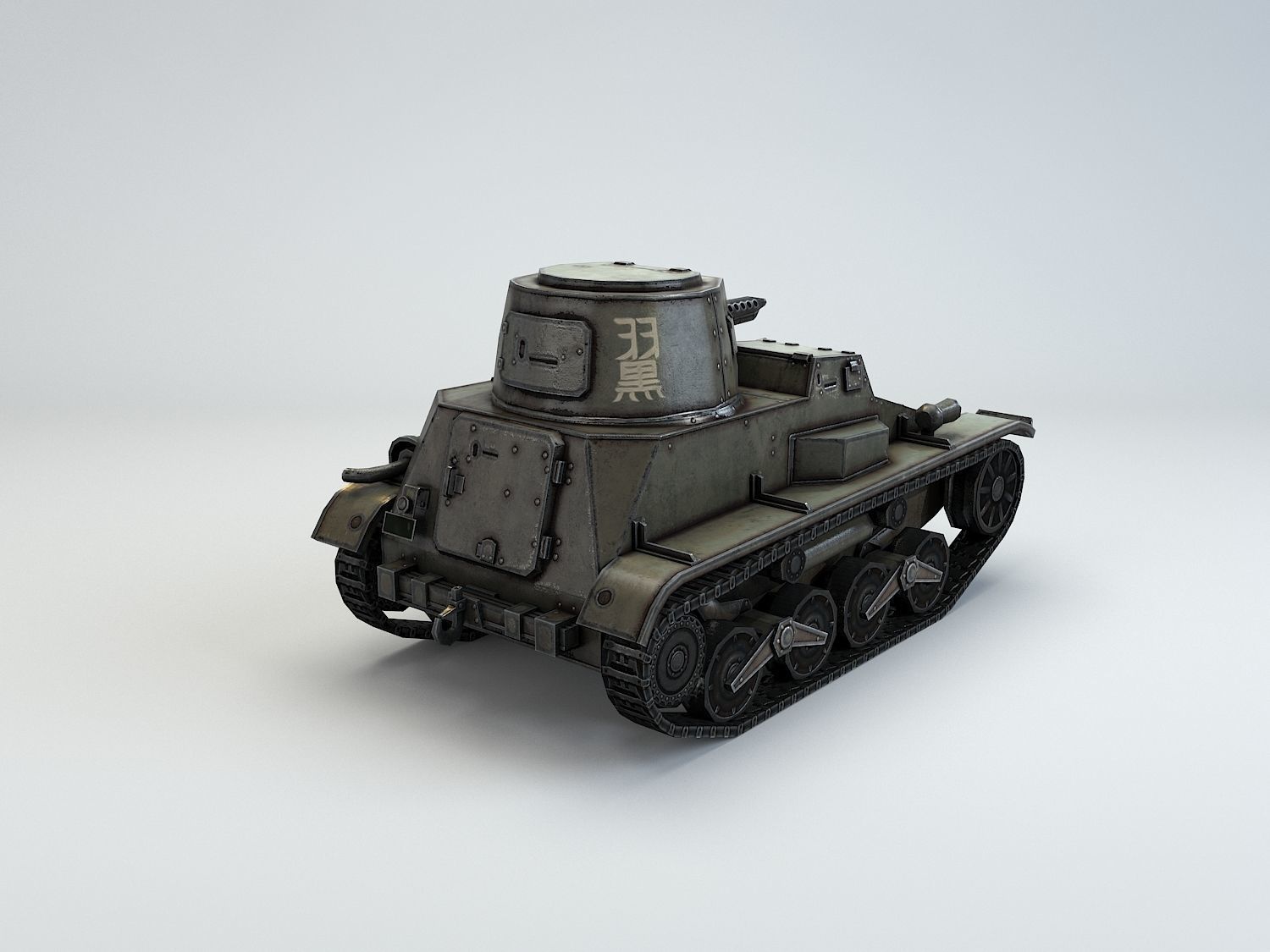3D model Low Poly Type 94 TK tankette VR / AR / low-poly | CGTrader