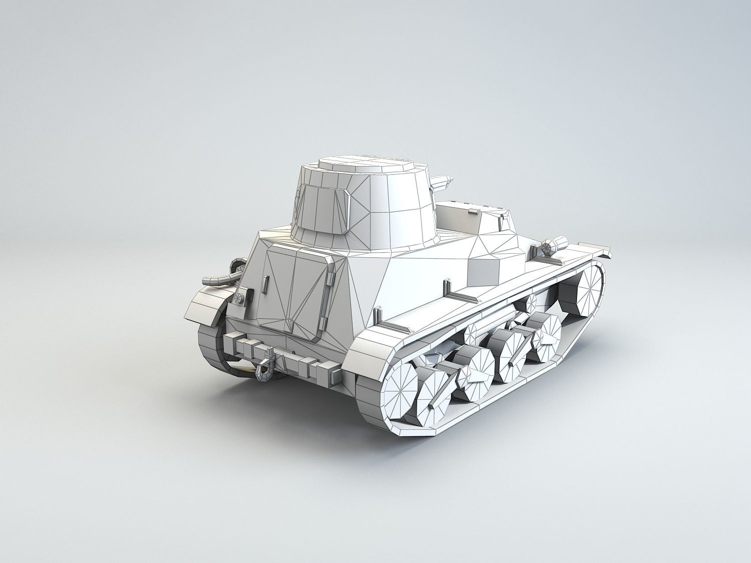 3D model Low Poly Type 94 TK tankette VR / AR / low-poly | CGTrader