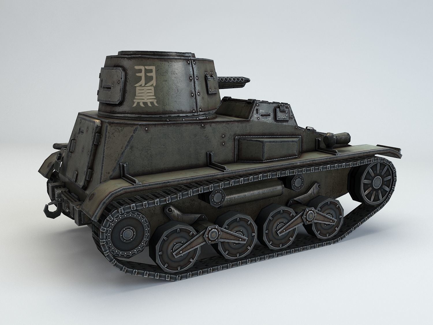 3D model Low Poly Type 94 TK tankette VR / AR / low-poly | CGTrader