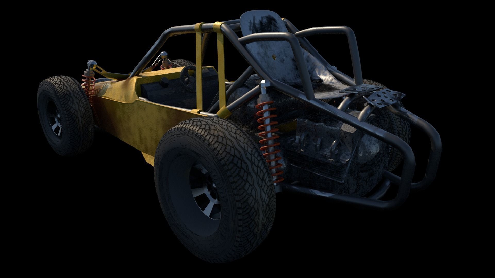 PUBG Buggy 3D model | CGTrader