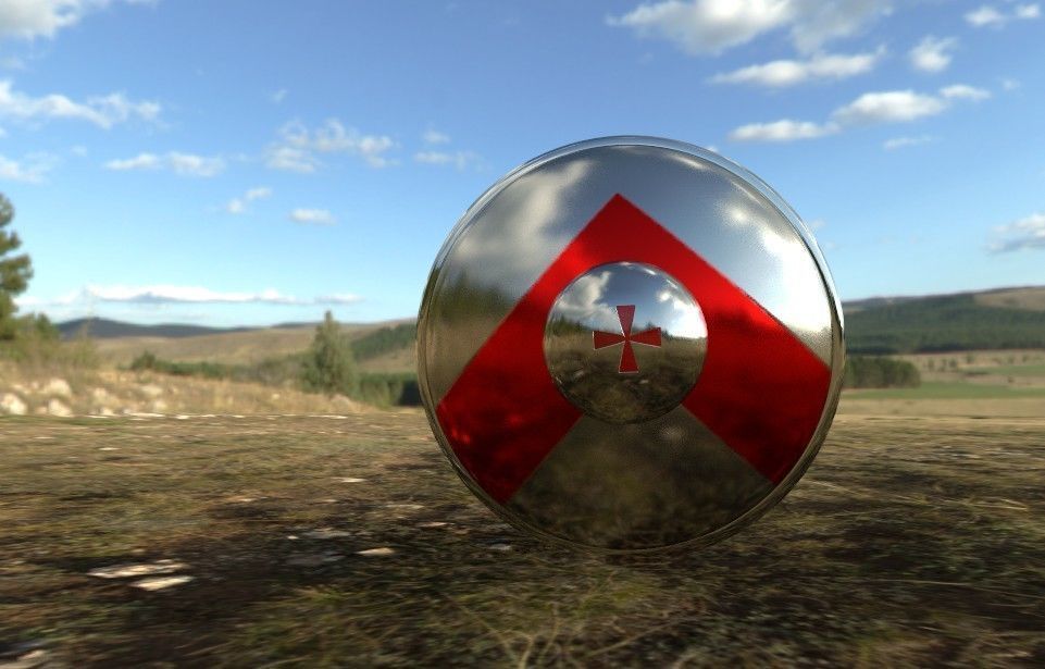Titanium Shield 3D model | CGTrader