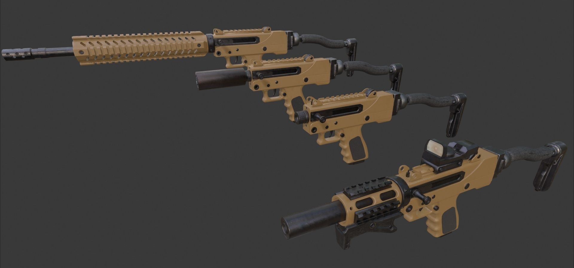 3D model MPA930DMG 9mm Pistol VR / AR / low-poly | CGTrader