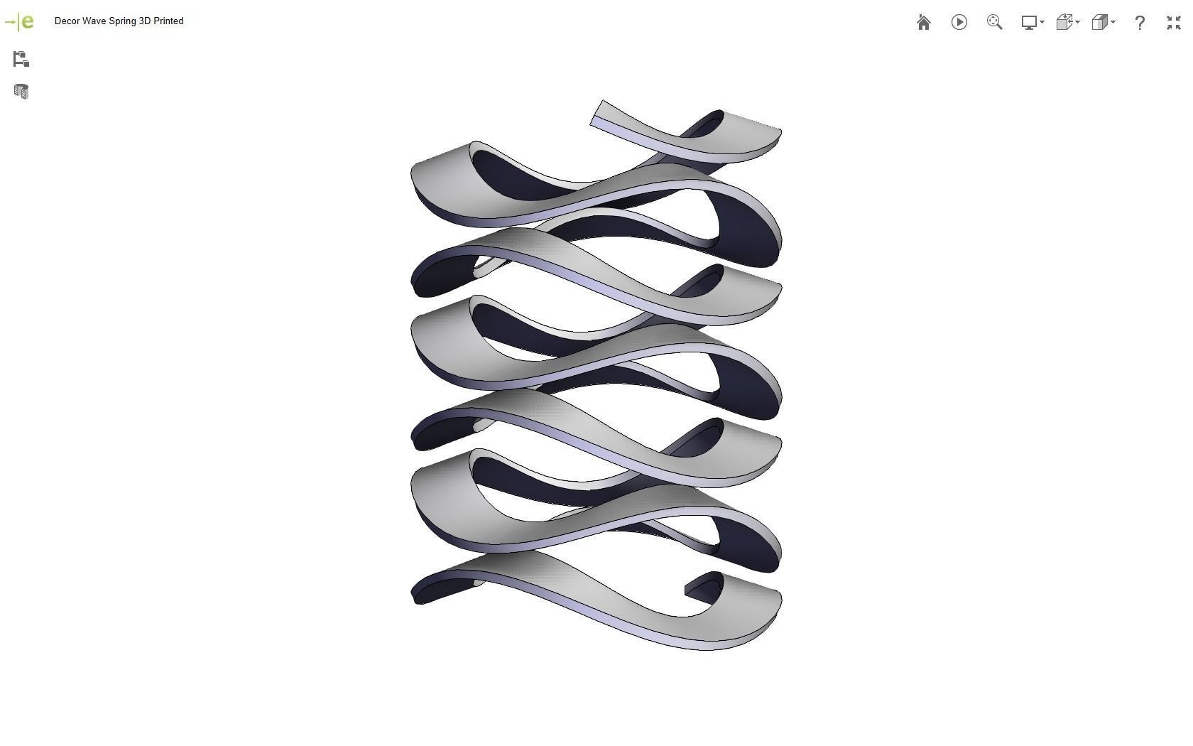 Wave Spring 3D model 3D printable | CGTrader