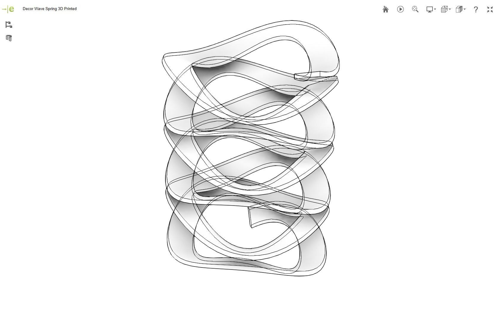 Wave Spring 3D model 3D printable | CGTrader