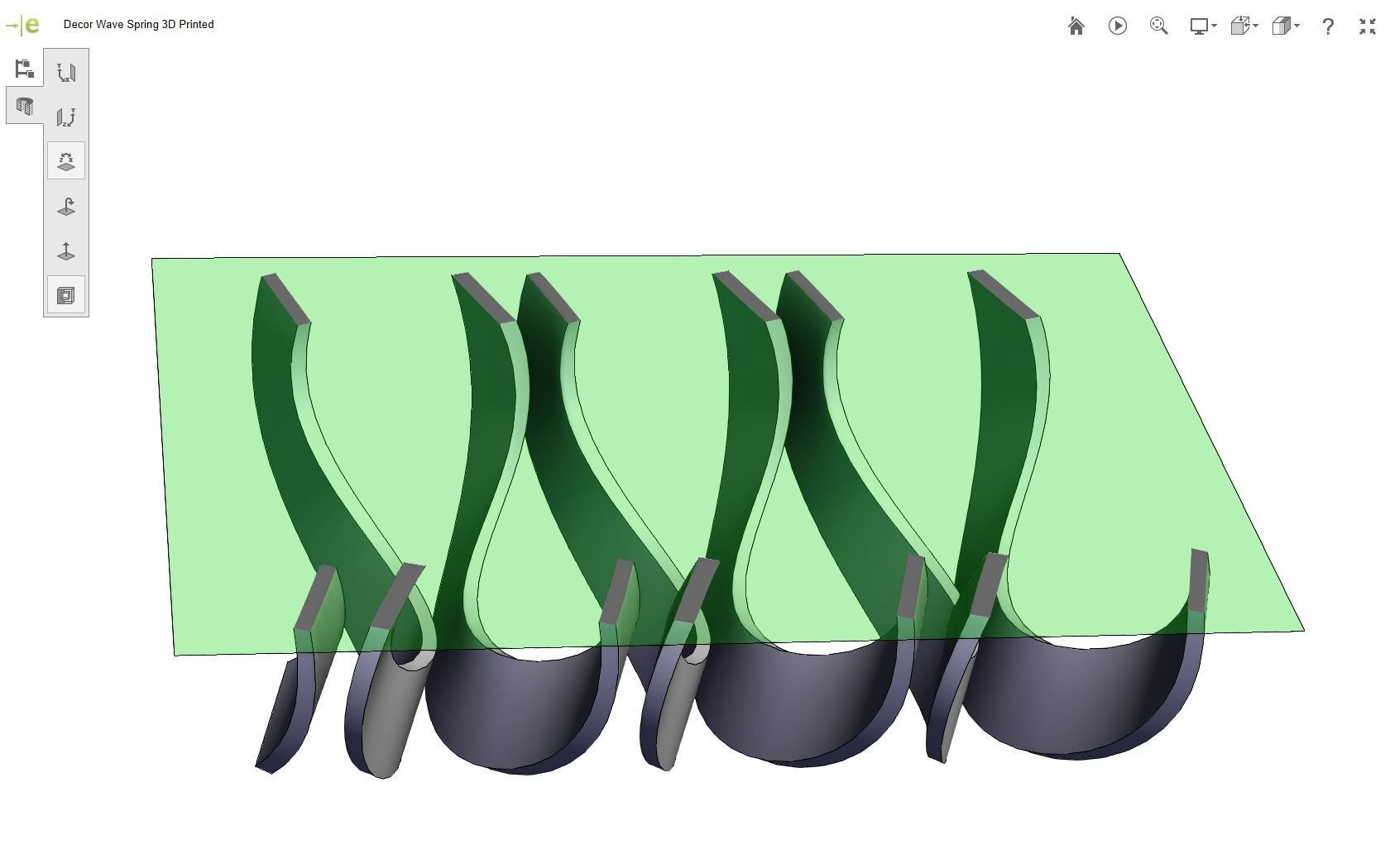 Wave Spring 3D model 3D printable | CGTrader