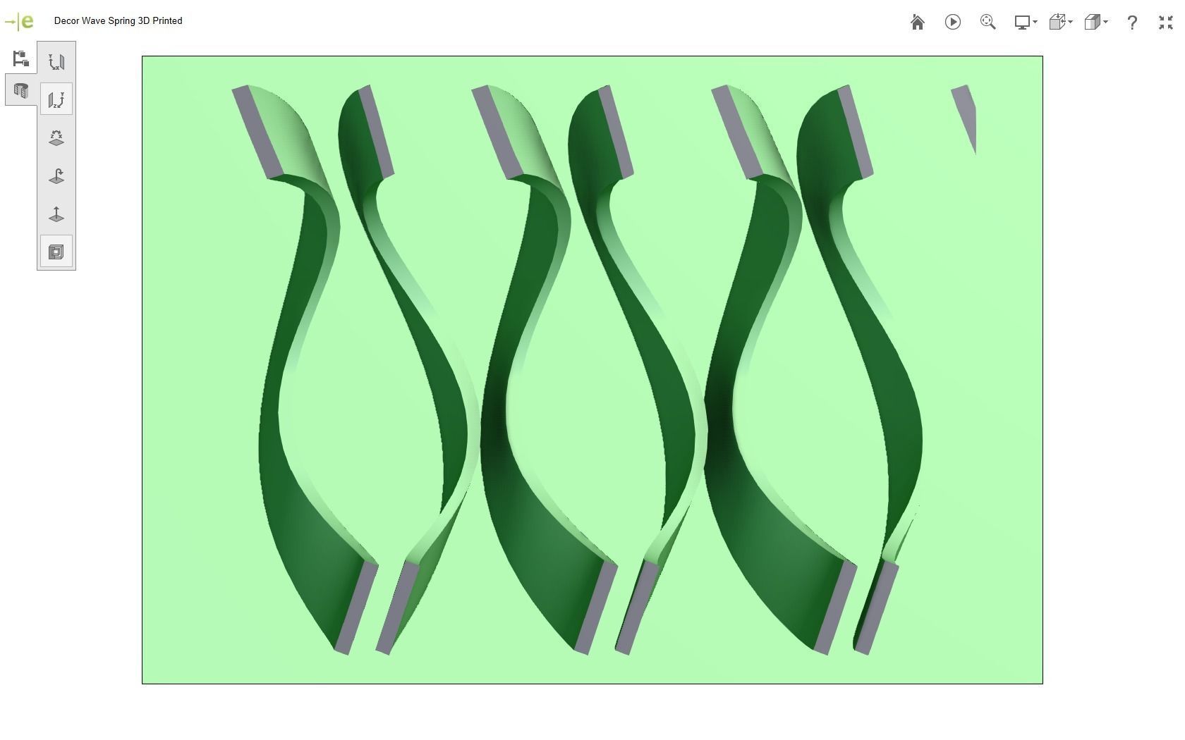 Wave Spring 3D model 3D printable | CGTrader