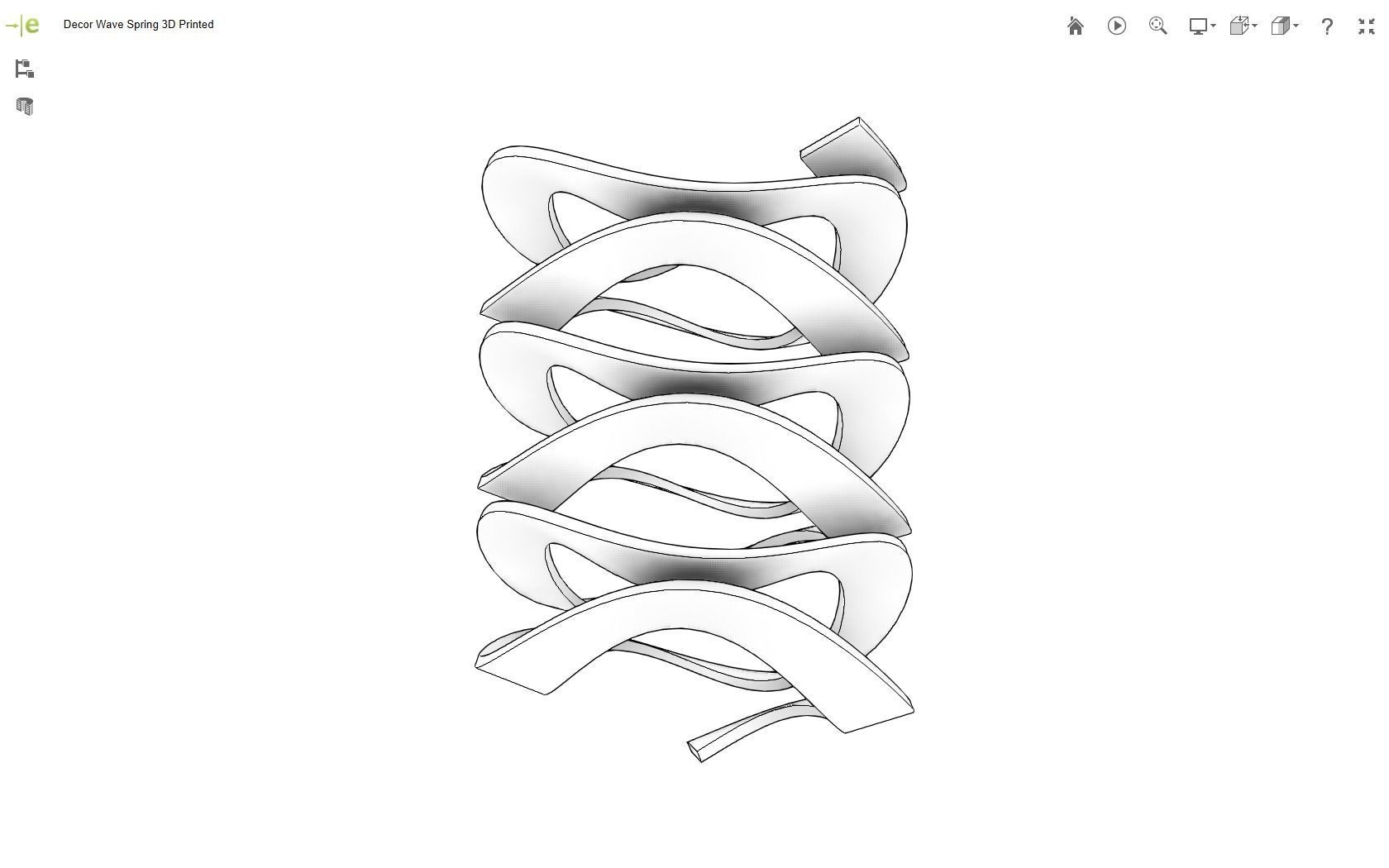Wave Spring 3D model 3D printable | CGTrader