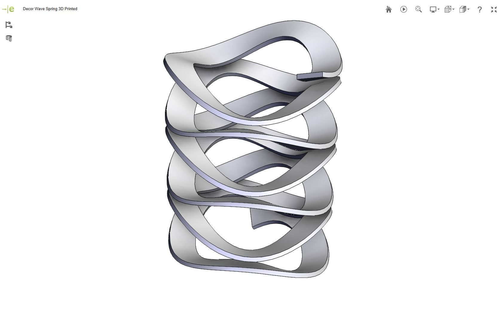 Wave Spring 3D model 3D printable | CGTrader