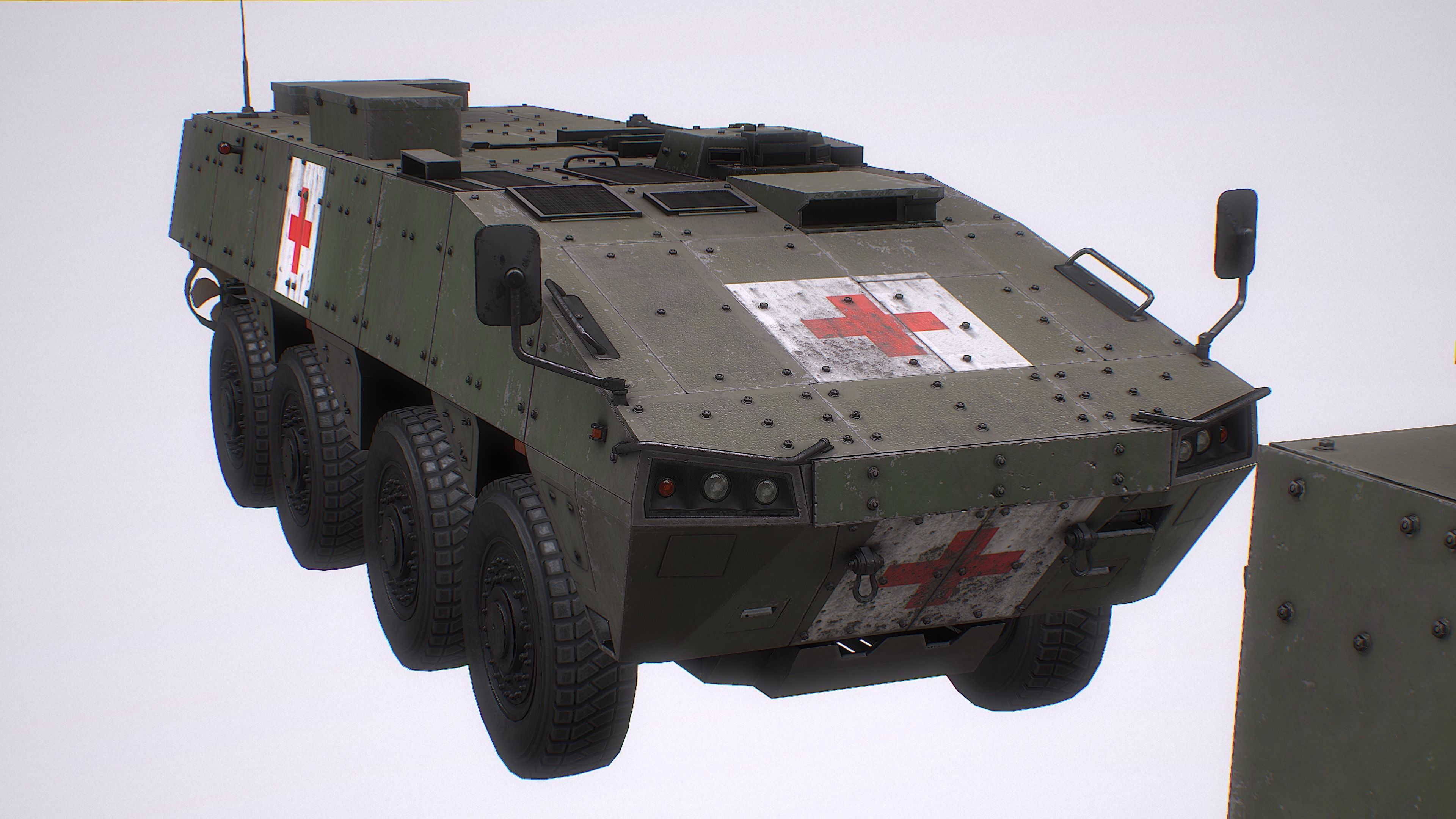 3D model APC Patria AMV 8x8 Modular Pack VR / AR / low-poly | CGTrader