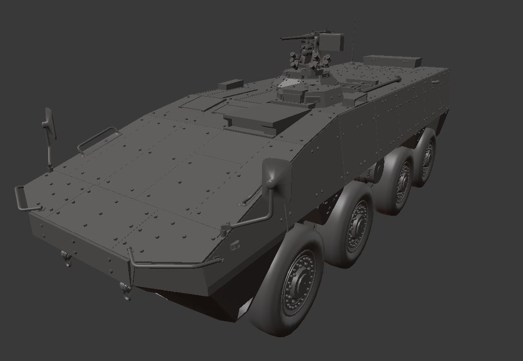 3D model APC Patria AMV 8x8 Modular Pack VR / AR / low-poly | CGTrader