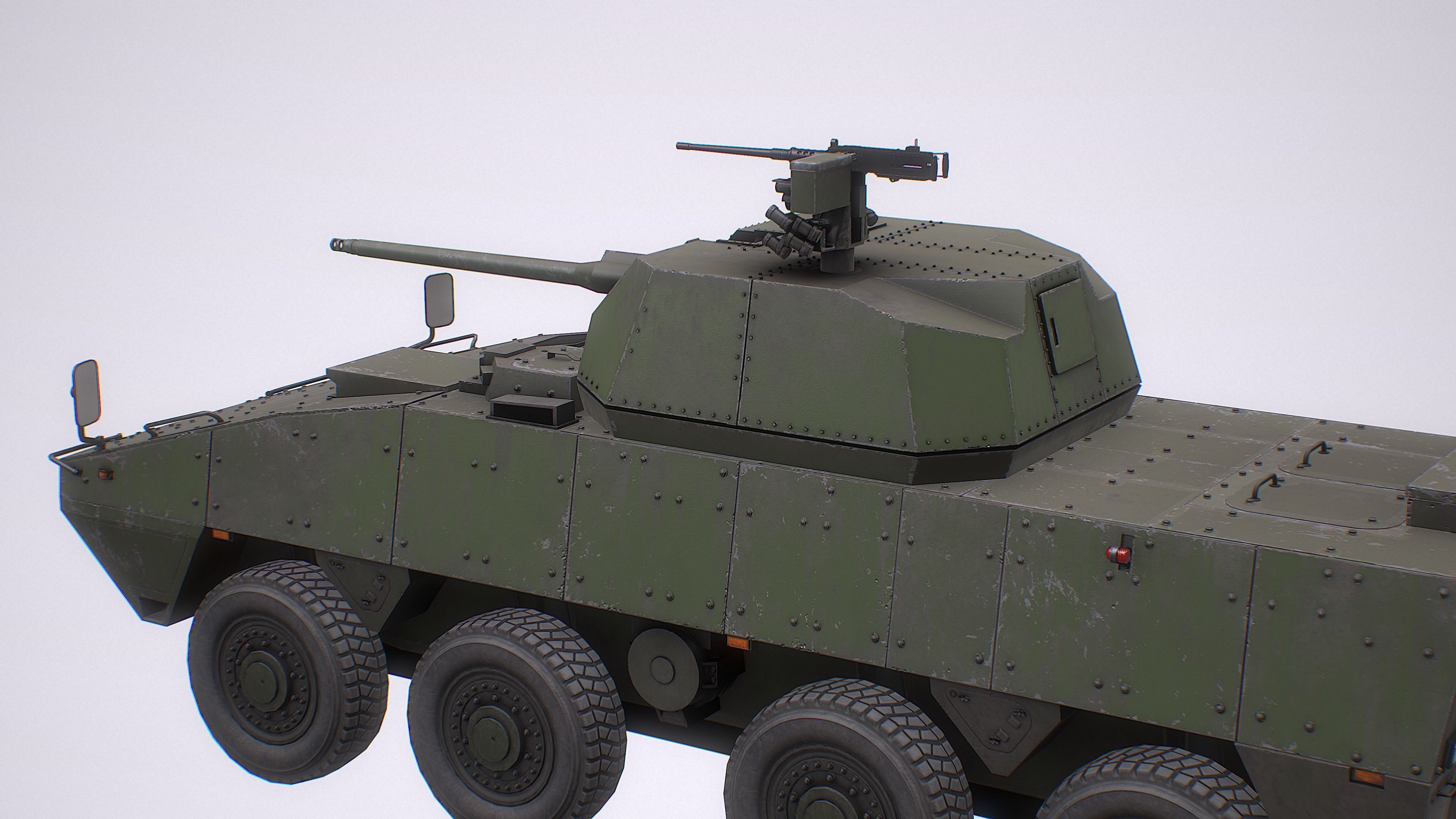 3D model APC Patria AMV 8x8 Modular Pack VR / AR / low-poly | CGTrader