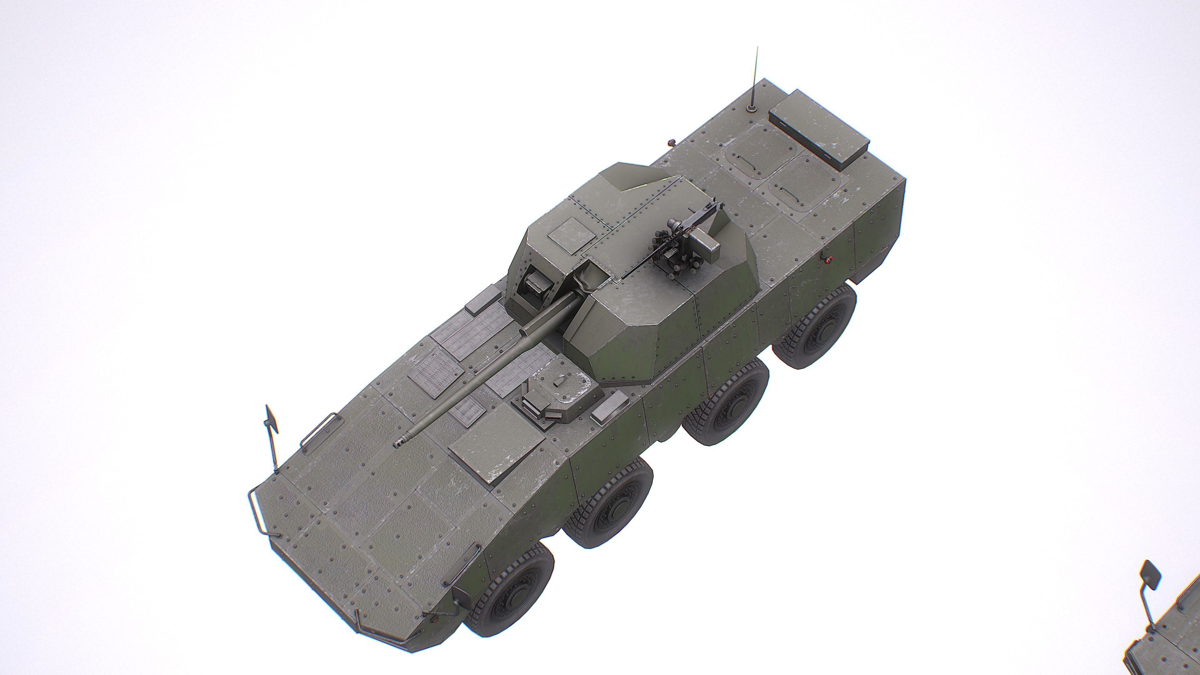 3D model APC Patria AMV 8x8 Modular Pack VR / AR / low-poly | CGTrader
