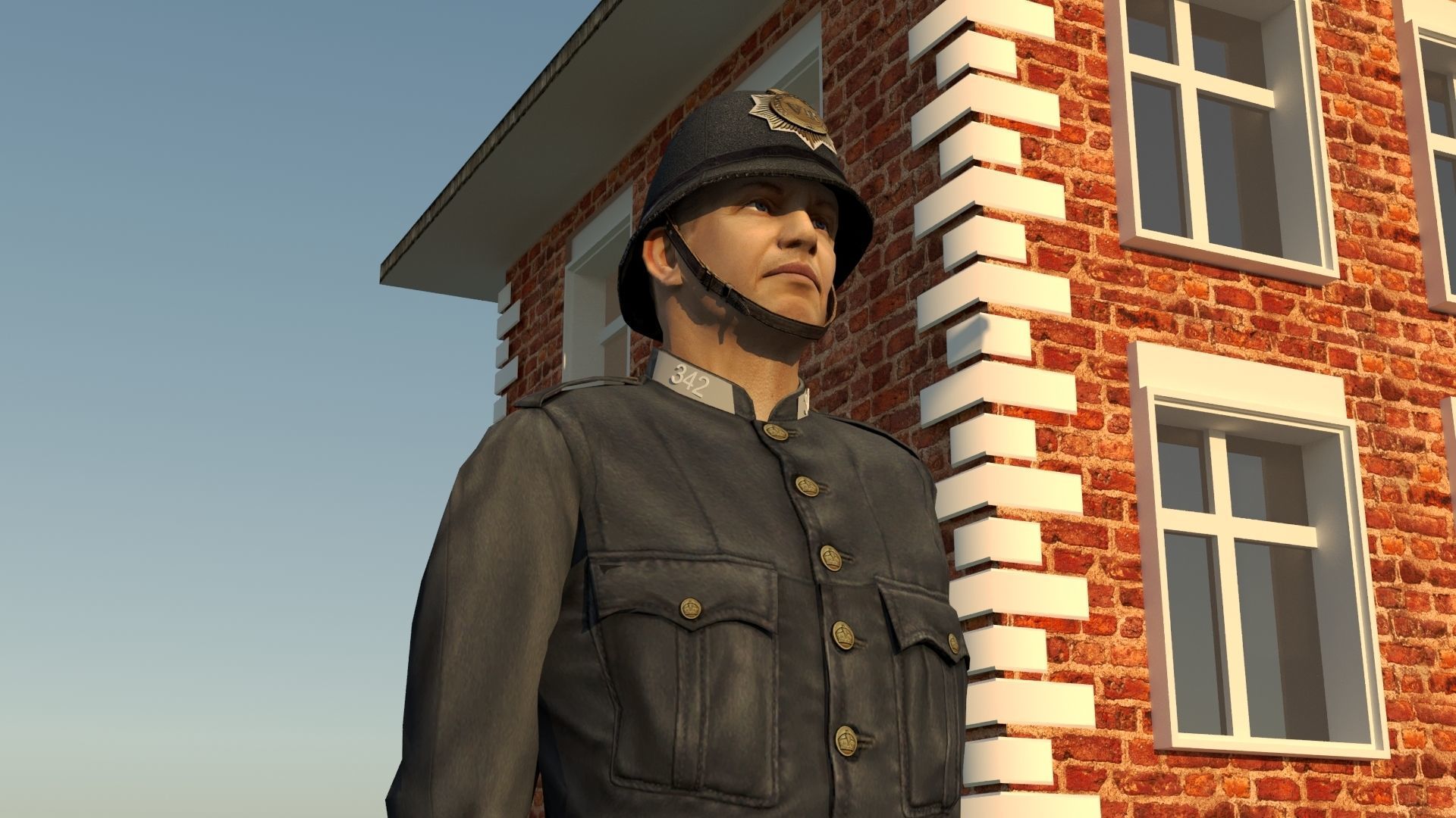 British Policeman 3D model | CGTrader