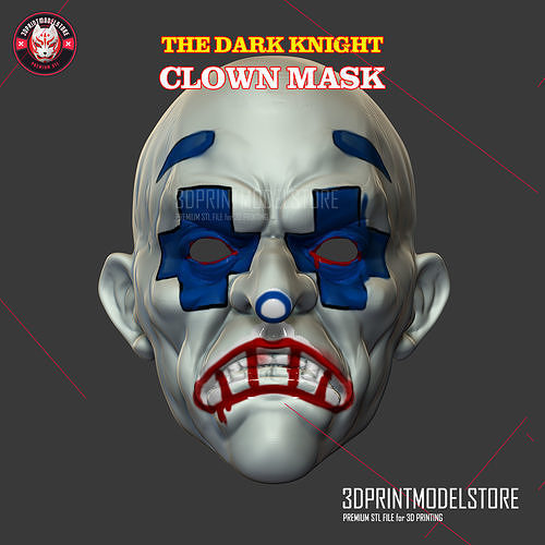 Dark Knight Clown Mask