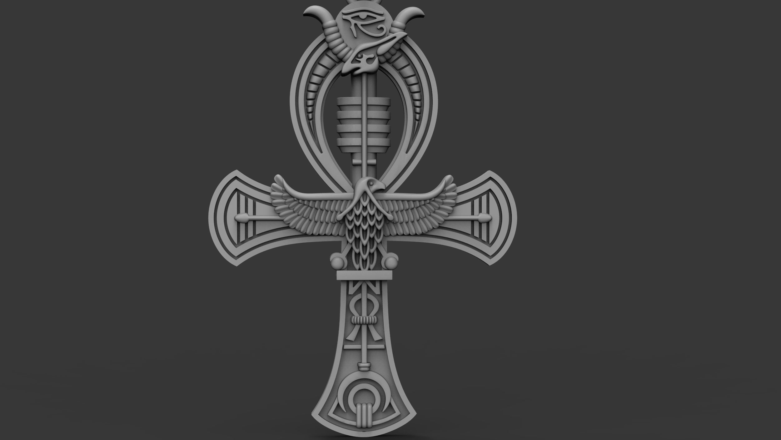 Egyptian cross Ankh 3D model 3D printable | CGTrader