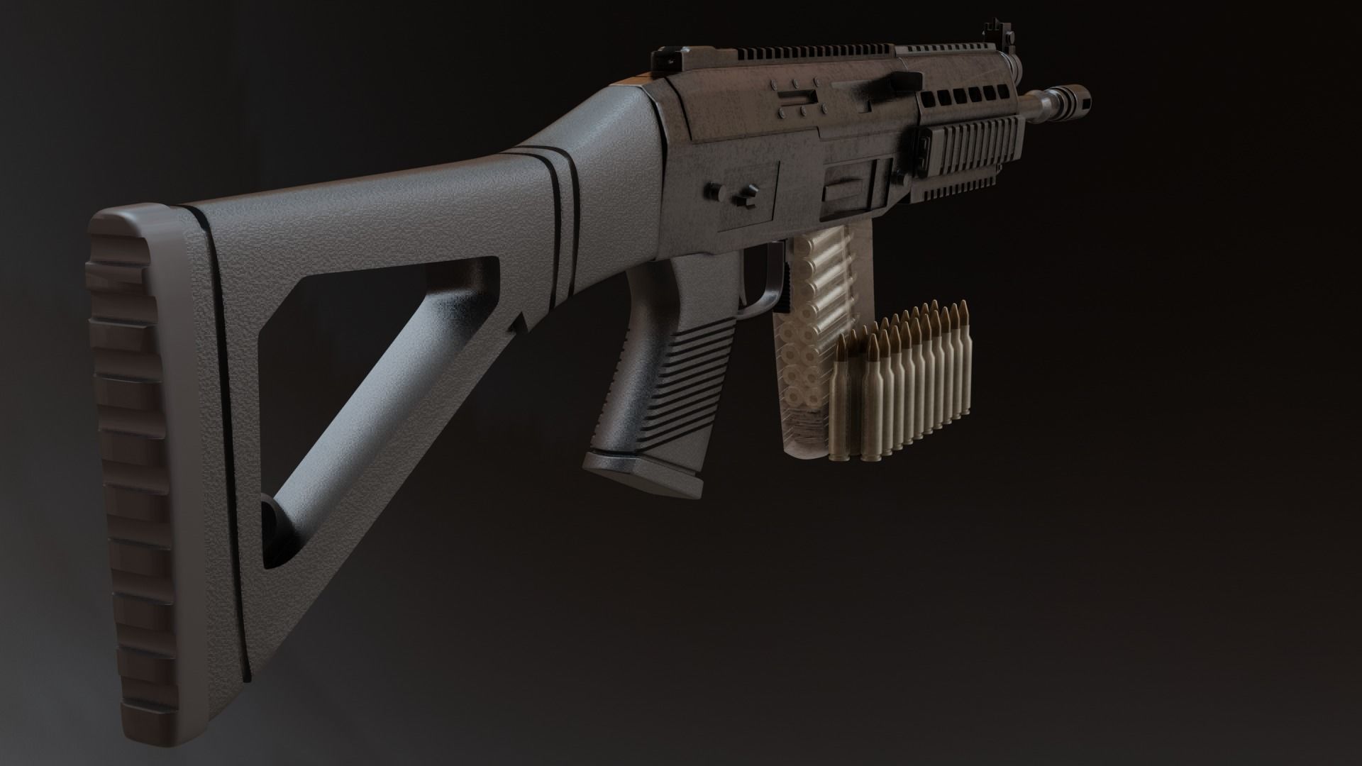 SIG SG 553 3D model | CGTrader
