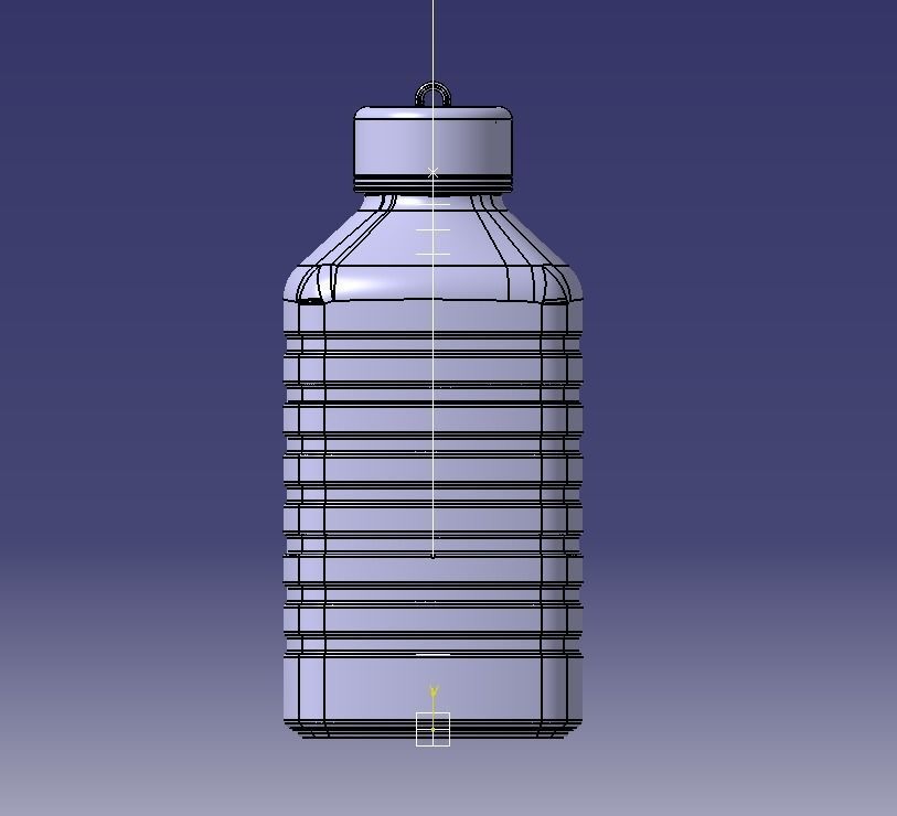 Water Flask 3D model 3D printable | CGTrader