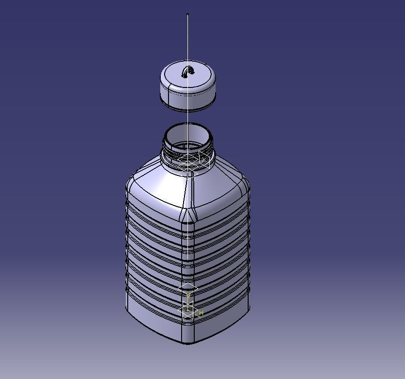 Water Flask 3D model 3D printable | CGTrader