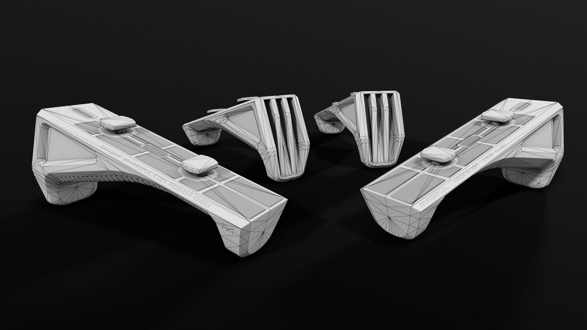 3D model Magpul M-LOK AFG Angled Fore Grip VR / AR / low-poly | CGTrader