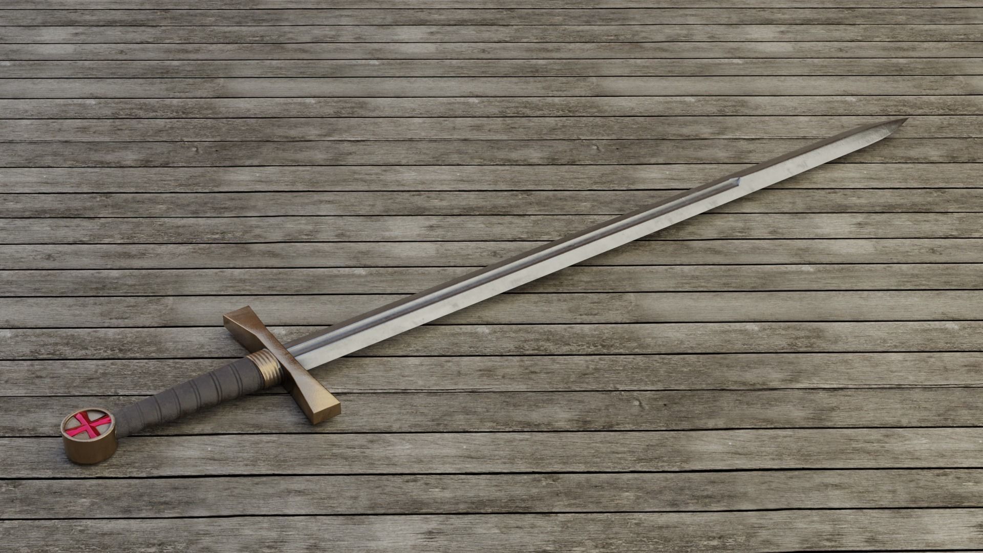 3D model Knights sword 02 VR / AR / low-poly | CGTrader