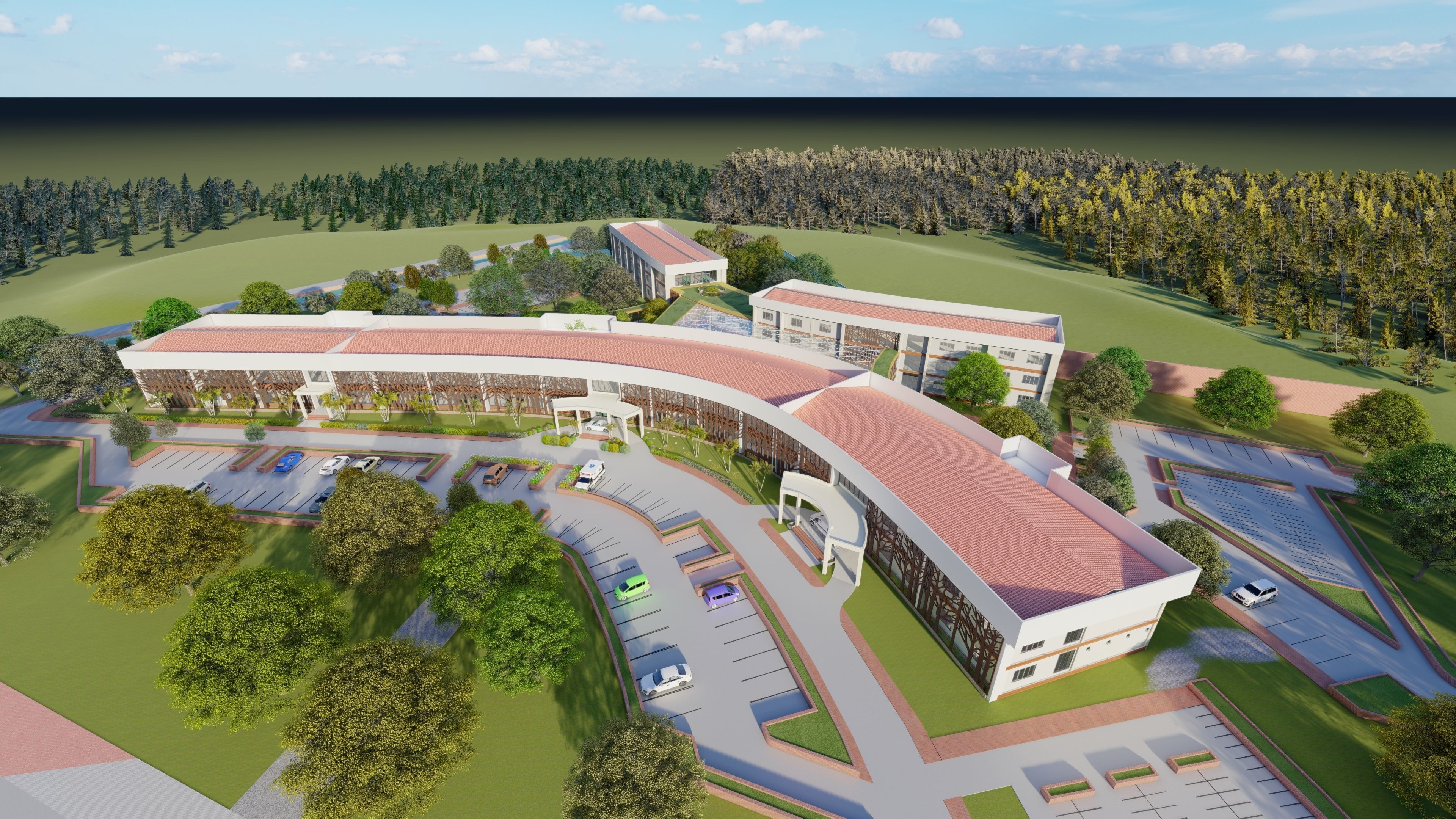 Laos Vientiane Hospital 3D model | CGTrader
