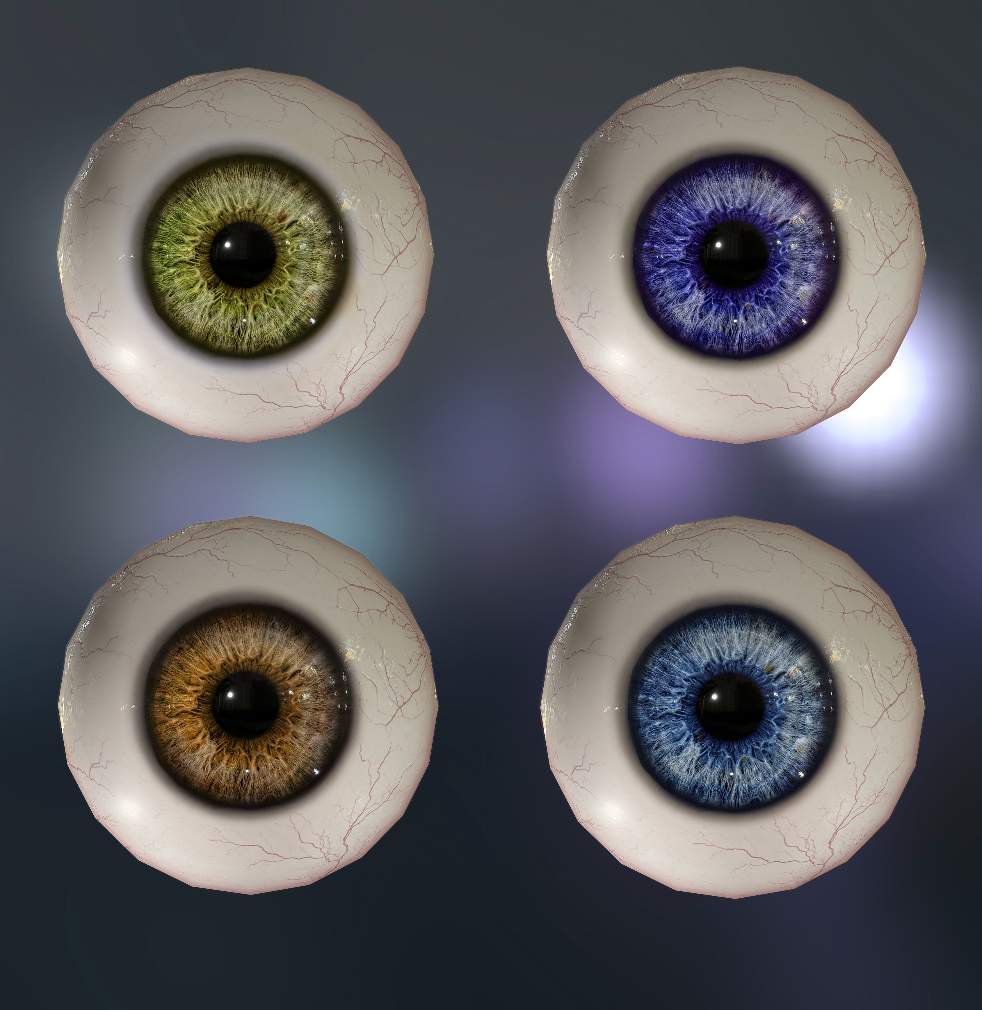3D model Realistic Stylized Human Eye VR / AR / low-poly | CGTrader
