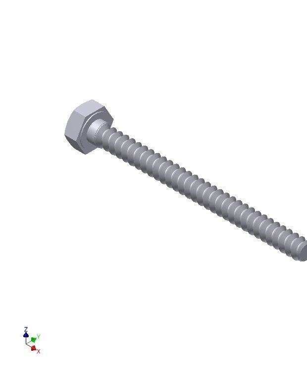 Hex Head Metric 4x45mm 3D model 3D printable | CGTrader