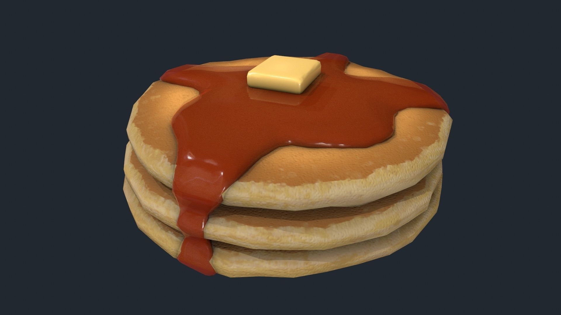 3D model Pancakes VR / AR / low-poly | CGTrader
