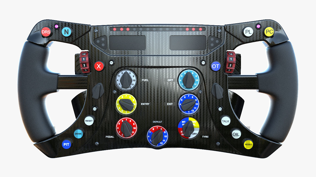 3D model F1 Steer Wheel Generic Formula Race VR / AR / low-poly | CGTrader