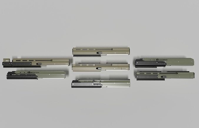 3D model Upper Receiver - Weapon Attachment VR / AR / low-poly | CGTrader