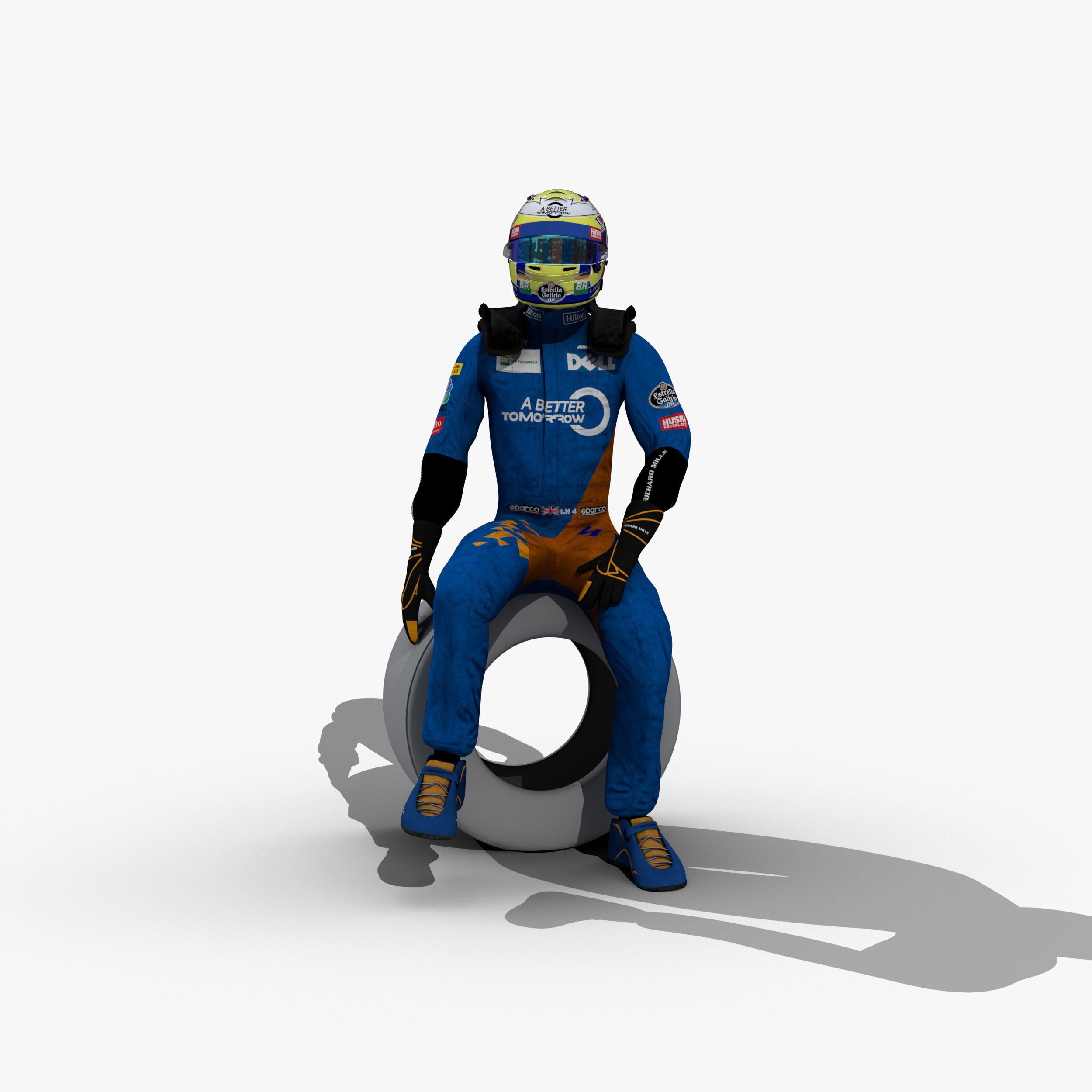 3D model Lando Norris 2019 VR / AR / low-poly rigged | CGTrader