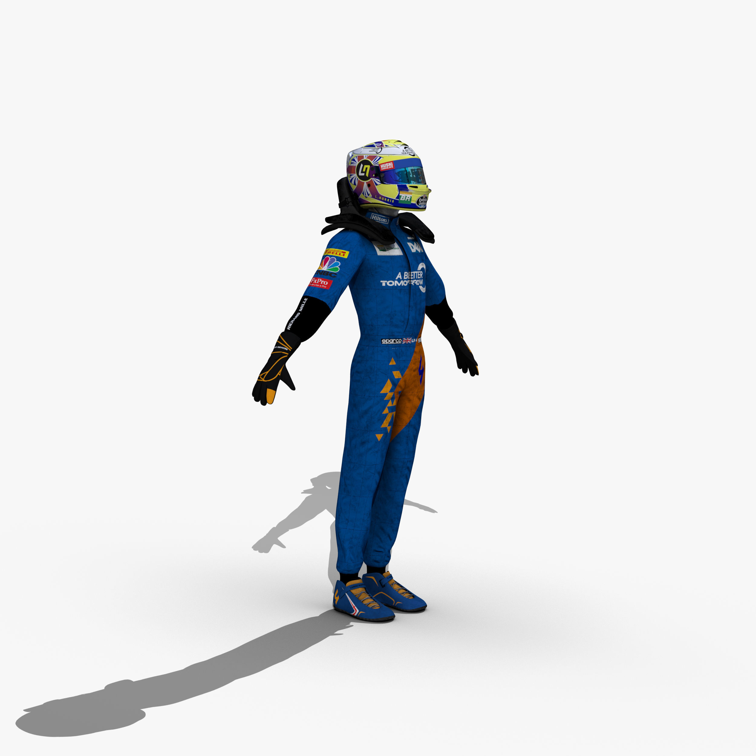 3D model Lando Norris 2019 VR / AR / low-poly rigged | CGTrader