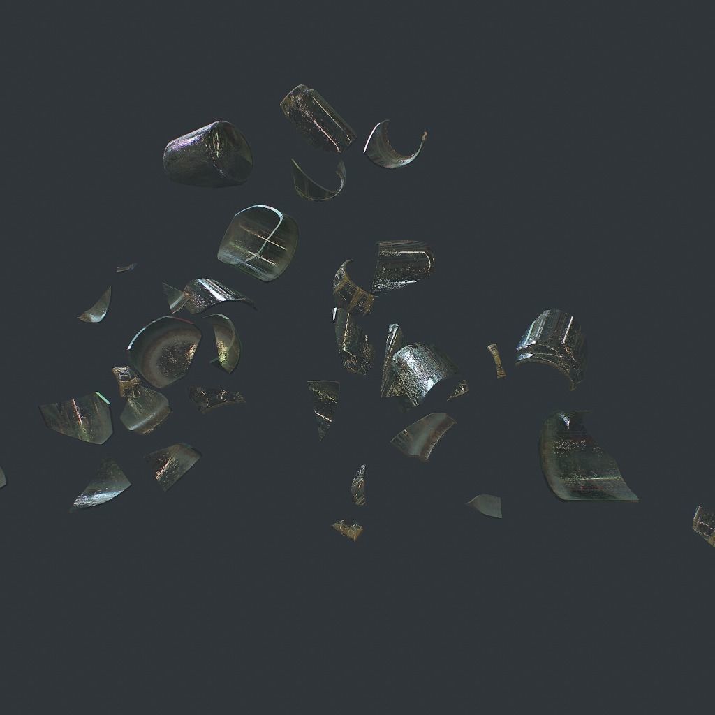 3D model Jar fractured VR / AR / low-poly | CGTrader