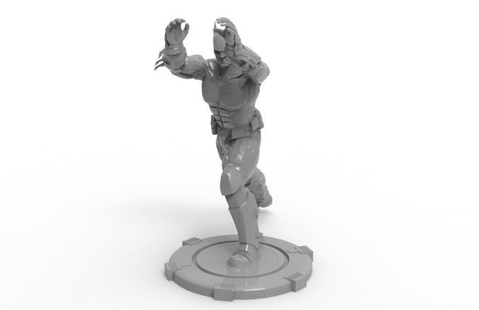 Batman - Knee Jabs To Uppercut 3D model 3D printable | CGTrader