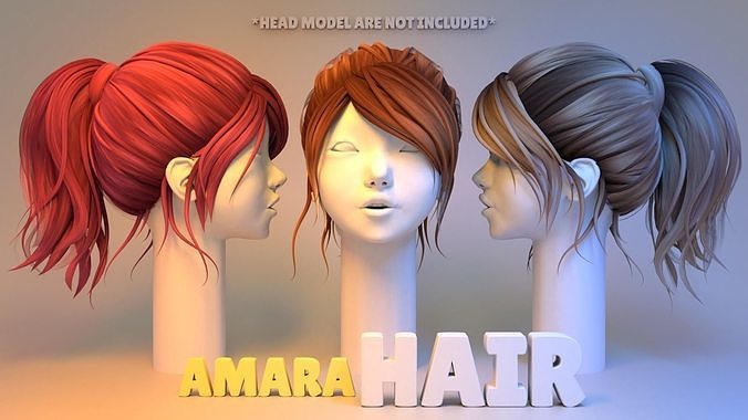 Amara Hair 3D model | CGTrader