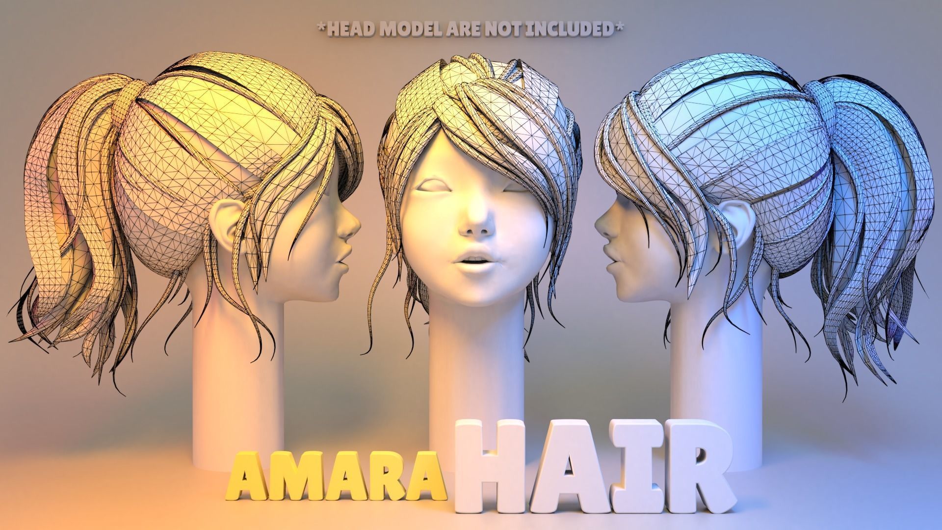 Amara Hair 3D model | CGTrader