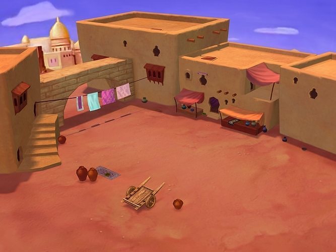 Game Low-Mode - Street Fight Scene 35 3D model | CGTrader