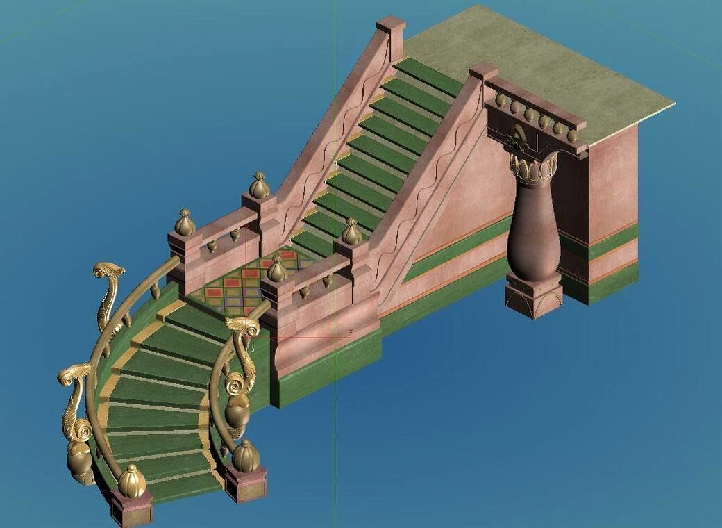 Game Stairs - Stairs 03 3D model | CGTrader