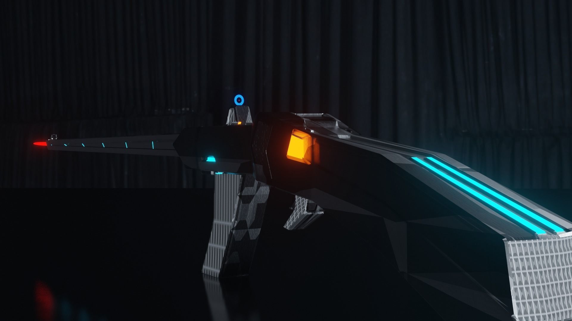 Tech Rifle free 3D model | CGTrader