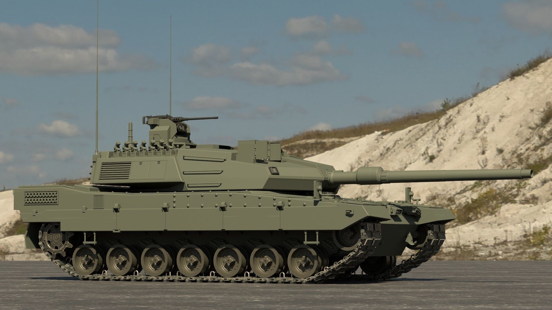 Altay War Tank 3D model | CGTrader