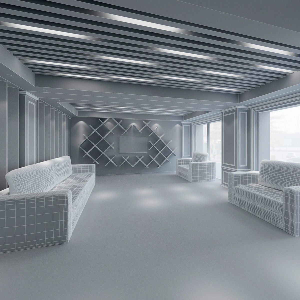 3D model Hotel Lobby VR / AR / low-poly | CGTrader