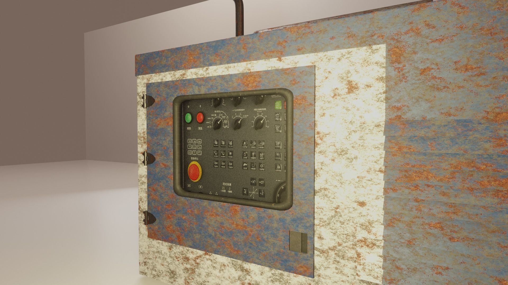 Generator-old-rusted free VR / AR / low-poly 3D model | CGTrader