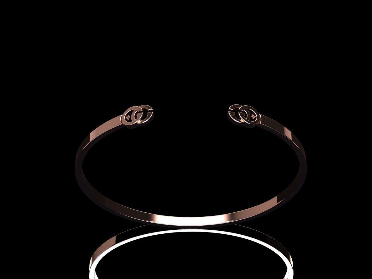 Gucci Bracelet 3D model 3D printable | CGTrader
