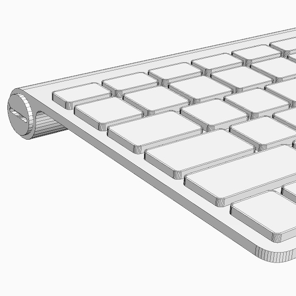 Apple Wireless Keyboard 3D model | CGTrader