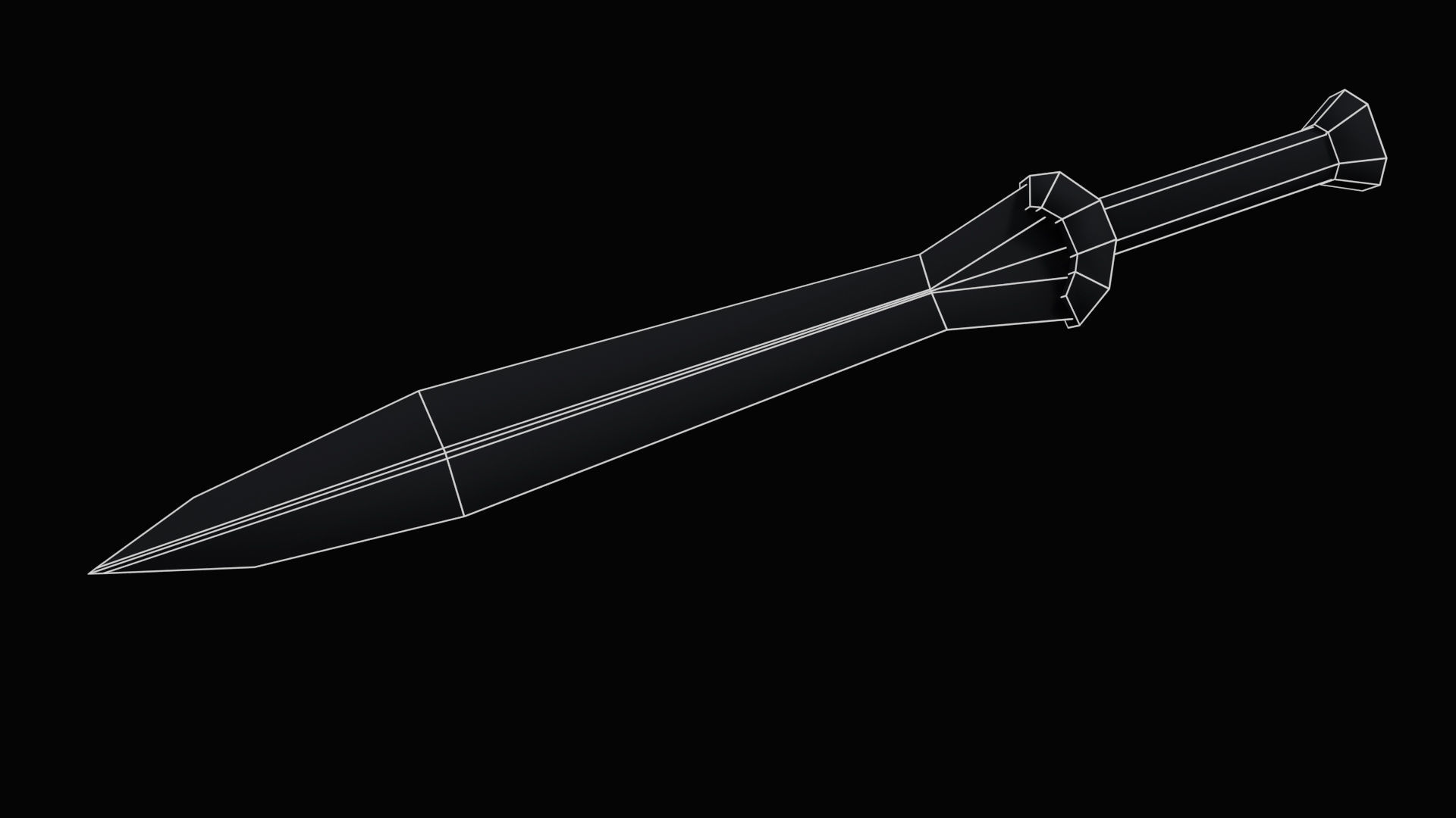 3D model Leaf - Bladed Sword VR / AR / low-poly | CGTrader