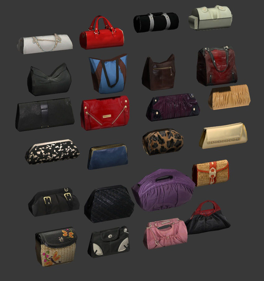 3D model Low poly Bags and suitcases VR / AR / low-poly | CGTrader